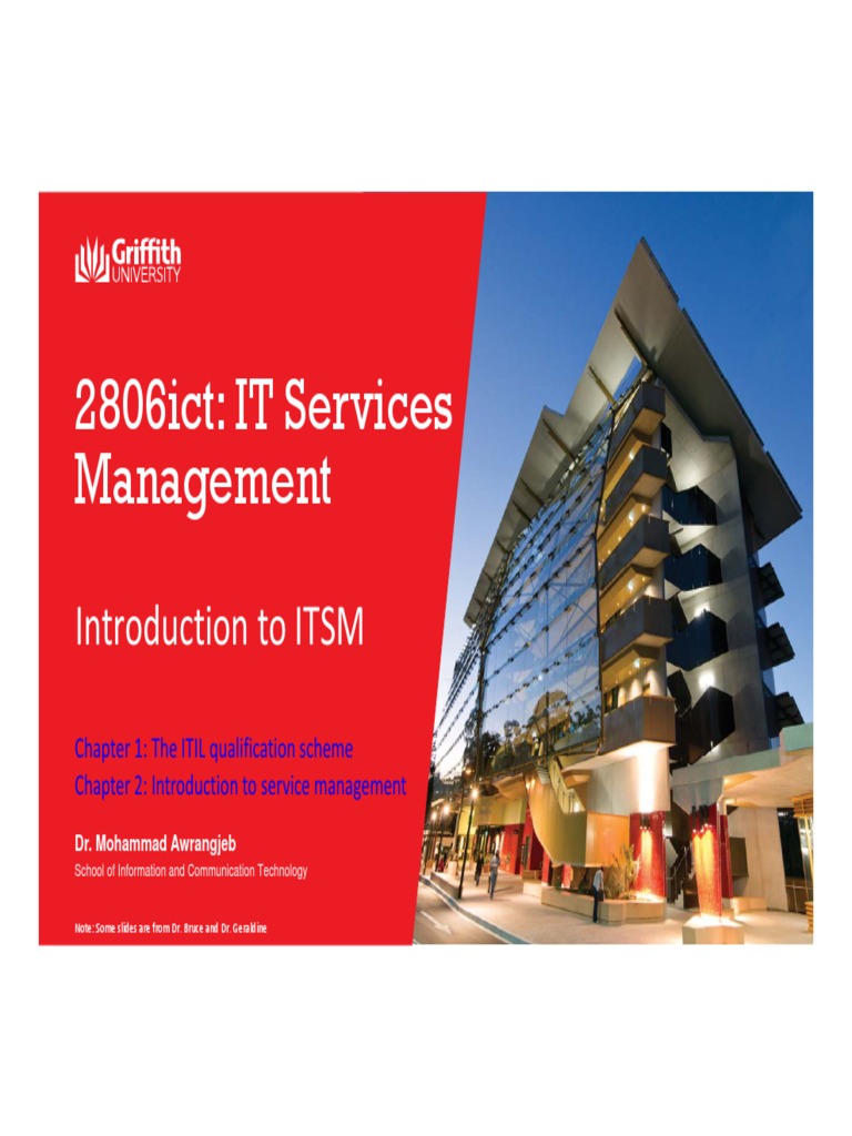 Week 01 - Introduction To IT Services Management | PDF | Itil | It ...