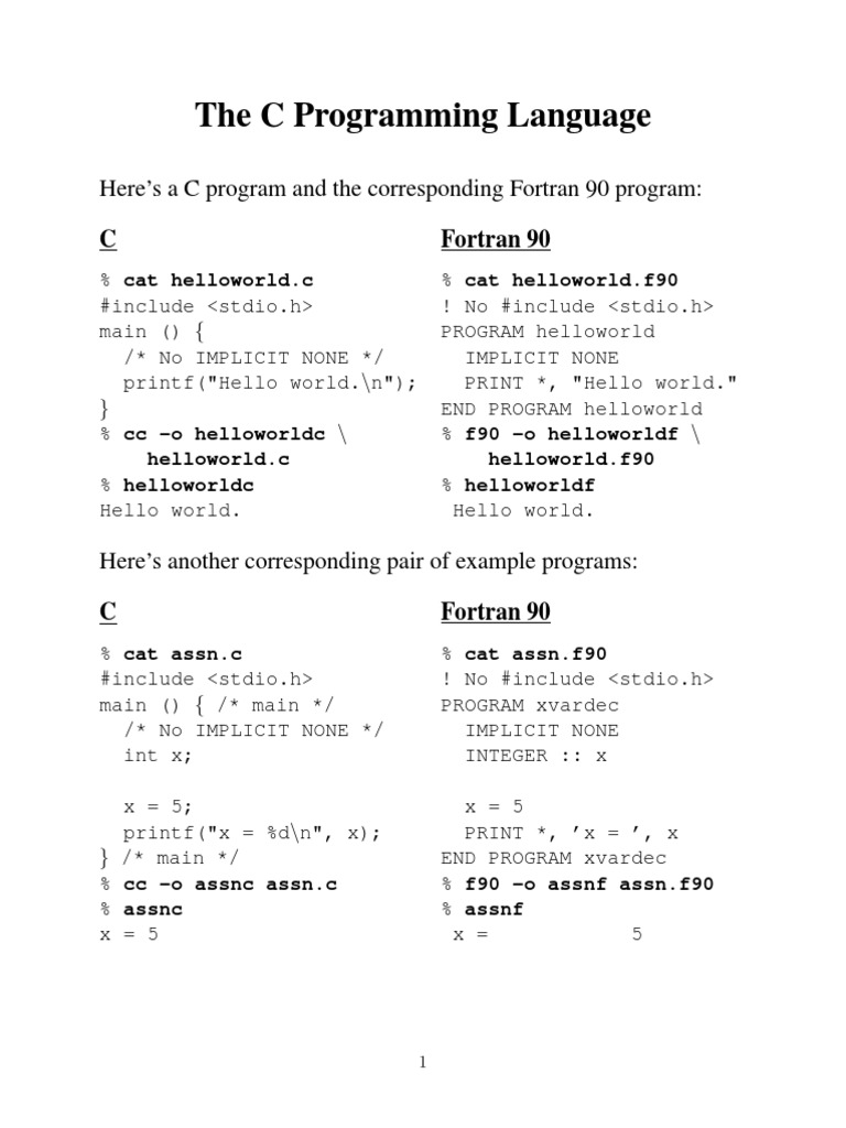 The C Programming Language | PDF | C (Programming Language) | Data Type