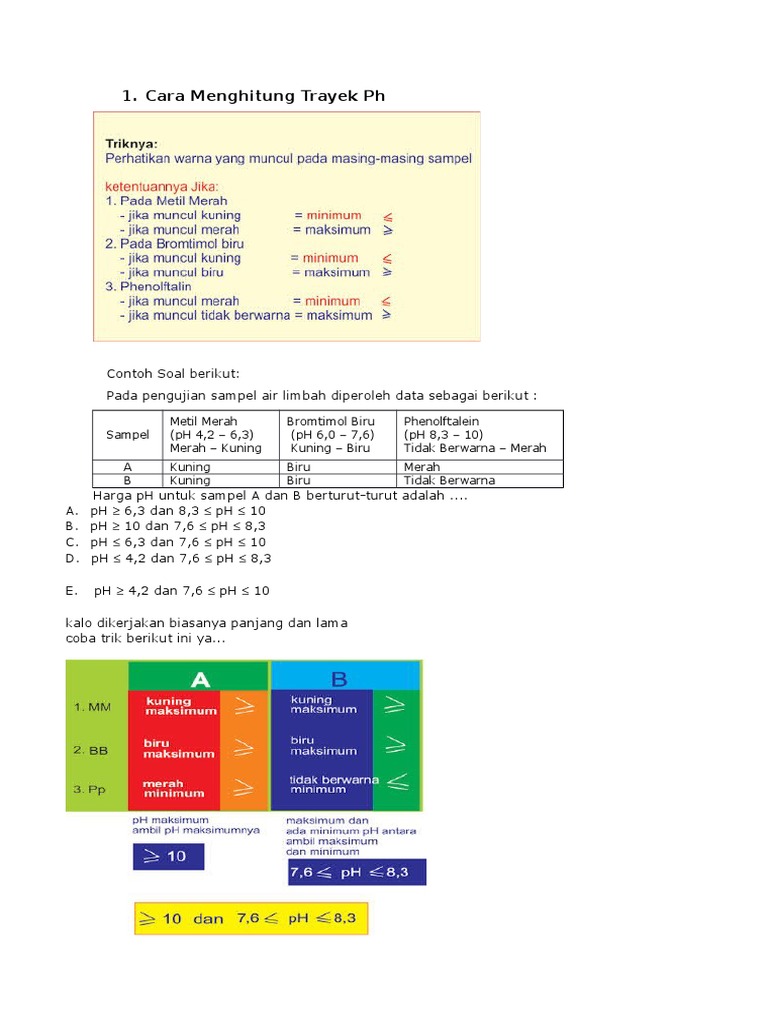 Cara Menghitung Trayek PH | PDF