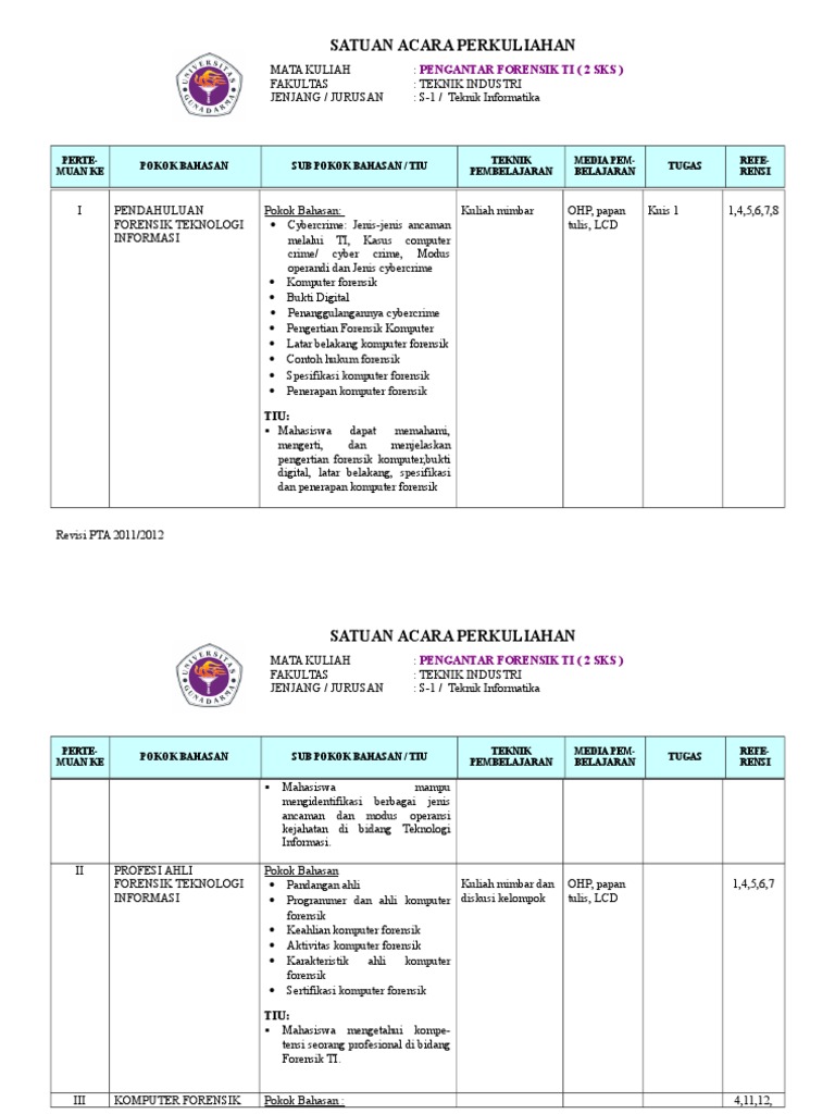 Pengantar Forensik TI untuk Teknik Informatika | PDF