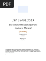 ISO 14001 Checklist | PDF | Regulatory Compliance | Audit