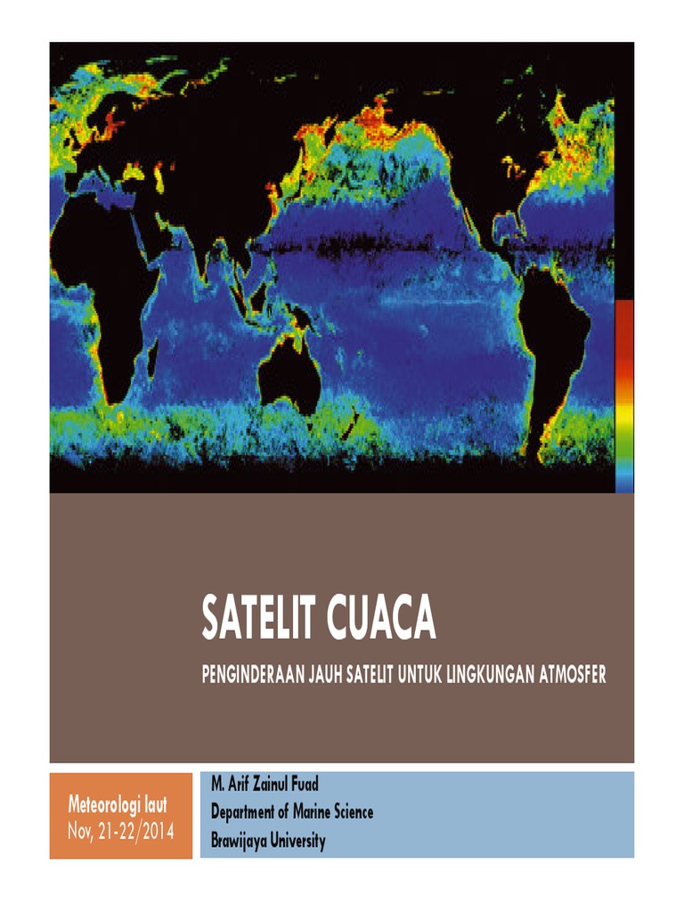 Contoh dan Aplikasi Satelit Cuaca | PDF