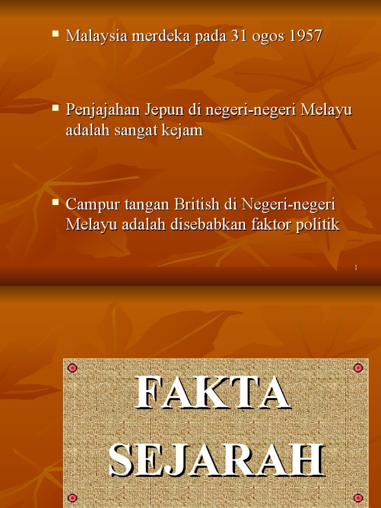 Nota 4-Fakta Sejarah | PDF