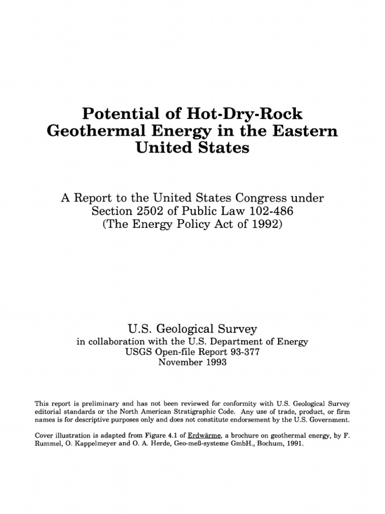 Hot Dry Rock | PDF | Geothermal Energy | Science