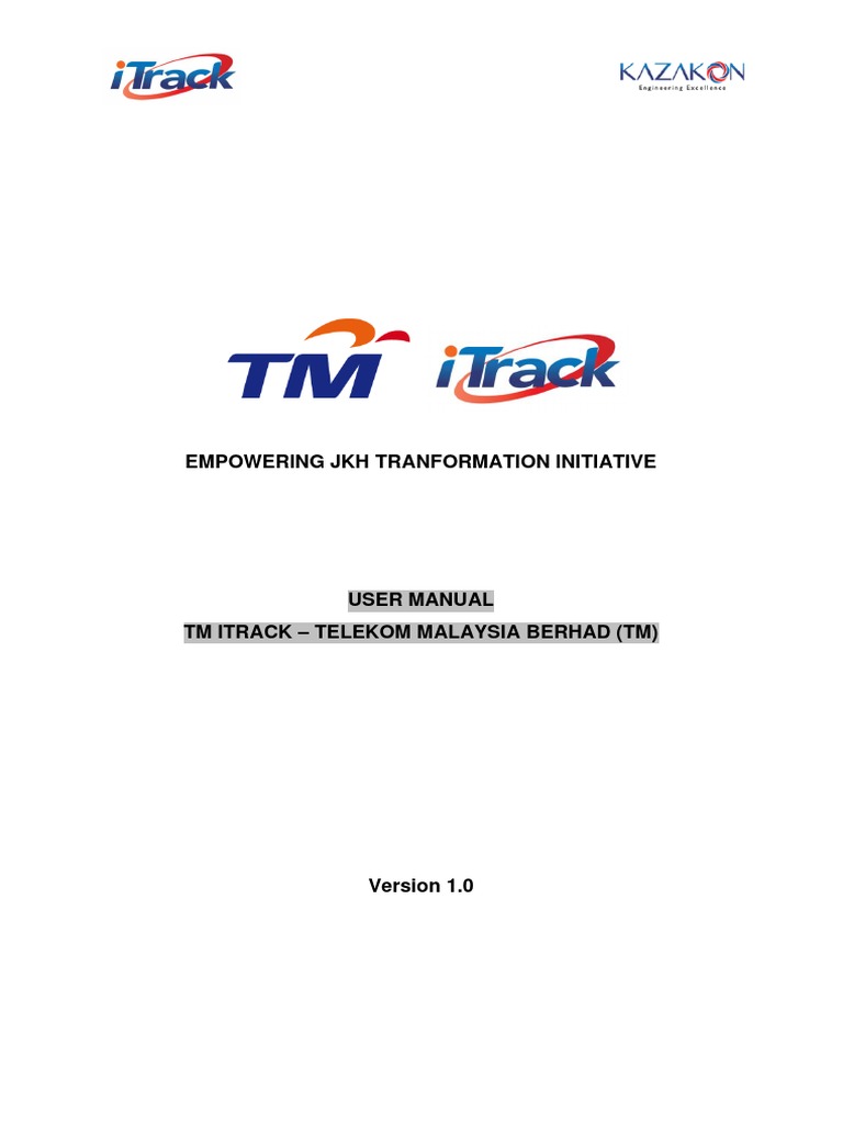 User Manual - TM ITrack - TM - V1 | PDF | Login | Email