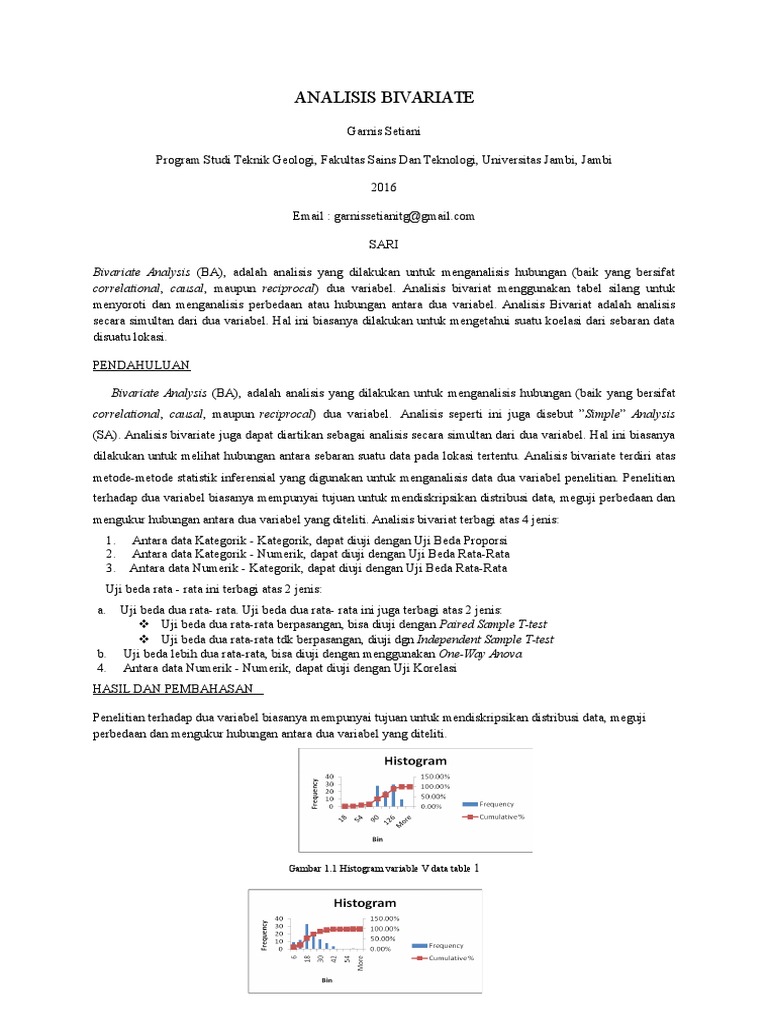 Analisis Bivariate | PDF