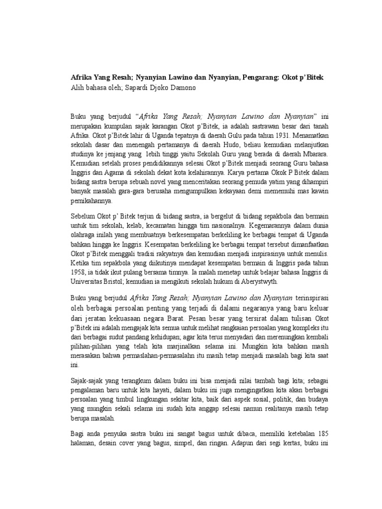 Afrika Yang Resah | PDF