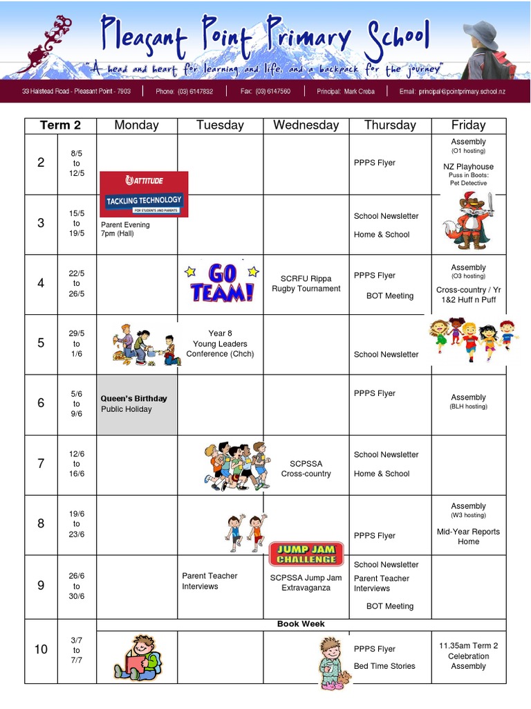 2017 Term 2 Calendar Insert | PDF | Observances | Holidays