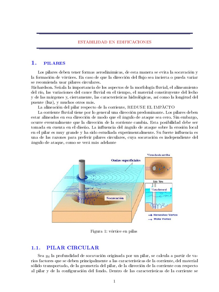 Socavacion en Pilares de Puente | PDF | Science | Ingeniería