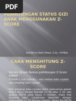 Contoh Indeks Antropometri Z-Score | PDF