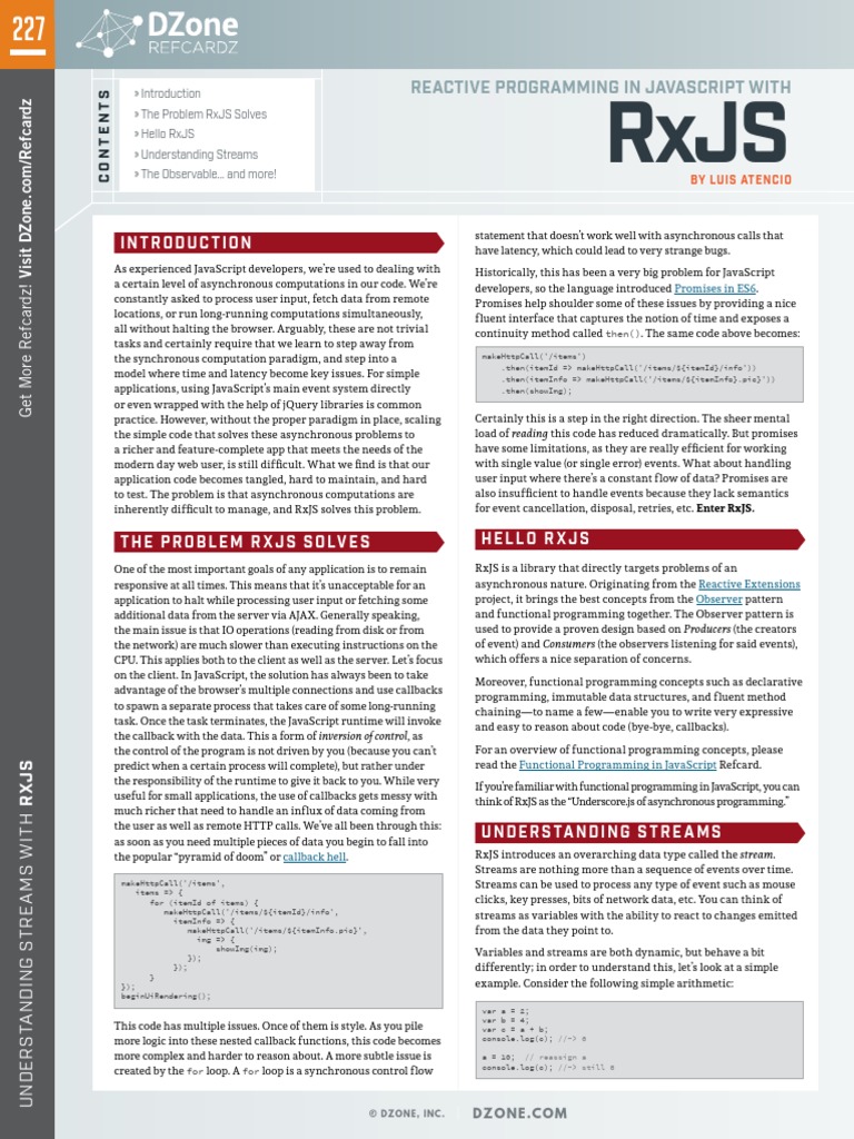 Dzone Rc Rxjs Pdf Java Script Callback Computer Programming 8864