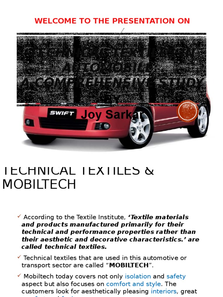 Application of Automobile Textiles | Airbag | Textiles