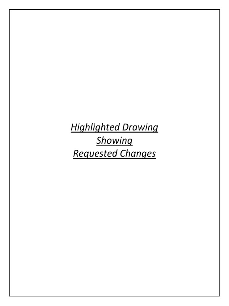 Highlighted Drawing Showing Requested Changes | PDF