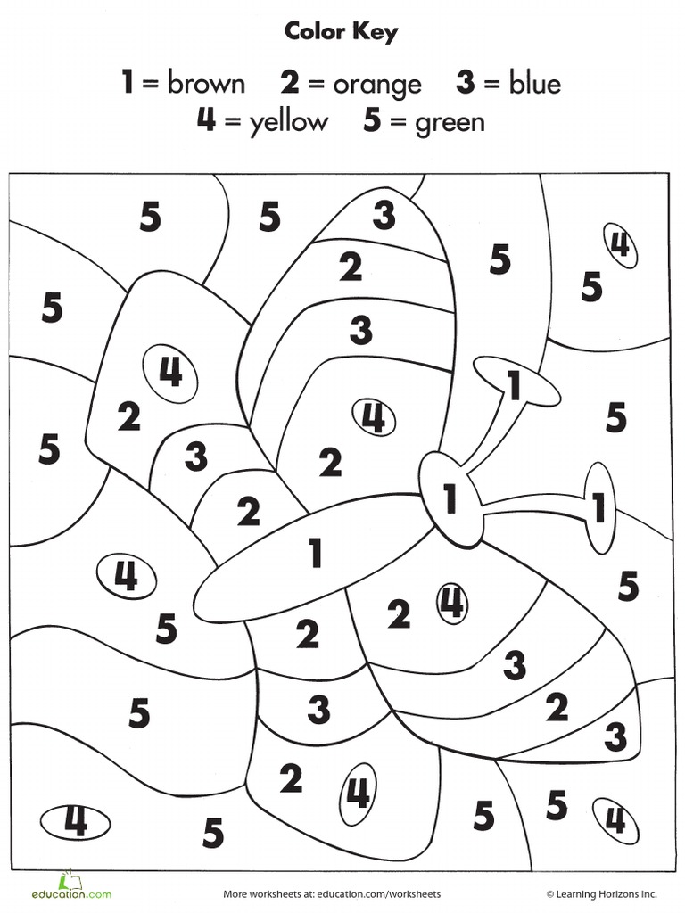 Color Number Butterfly | PDF