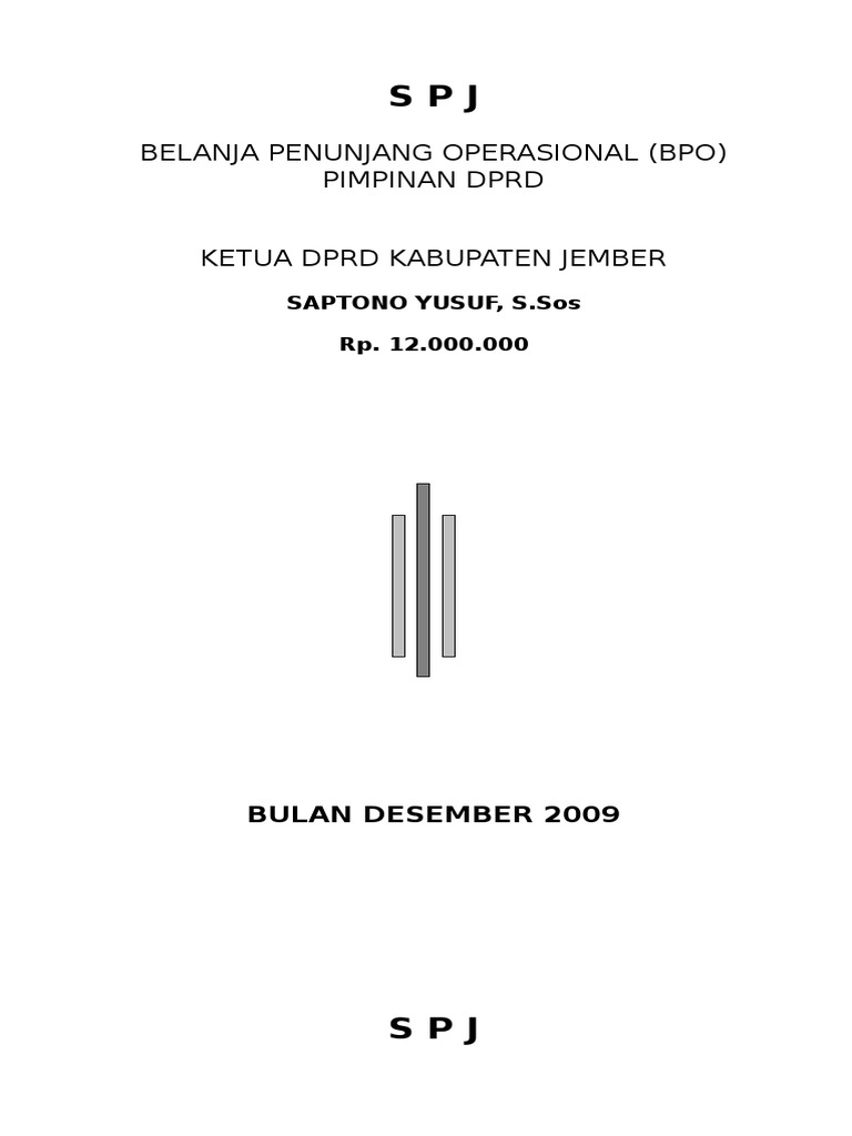 Cover SPJ Per Pimpinan | PDF