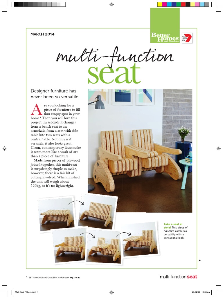 Multi Function Seat | PDF