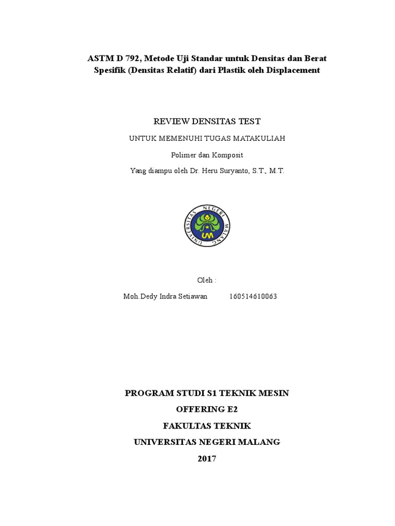 Astm D 792 | PDF