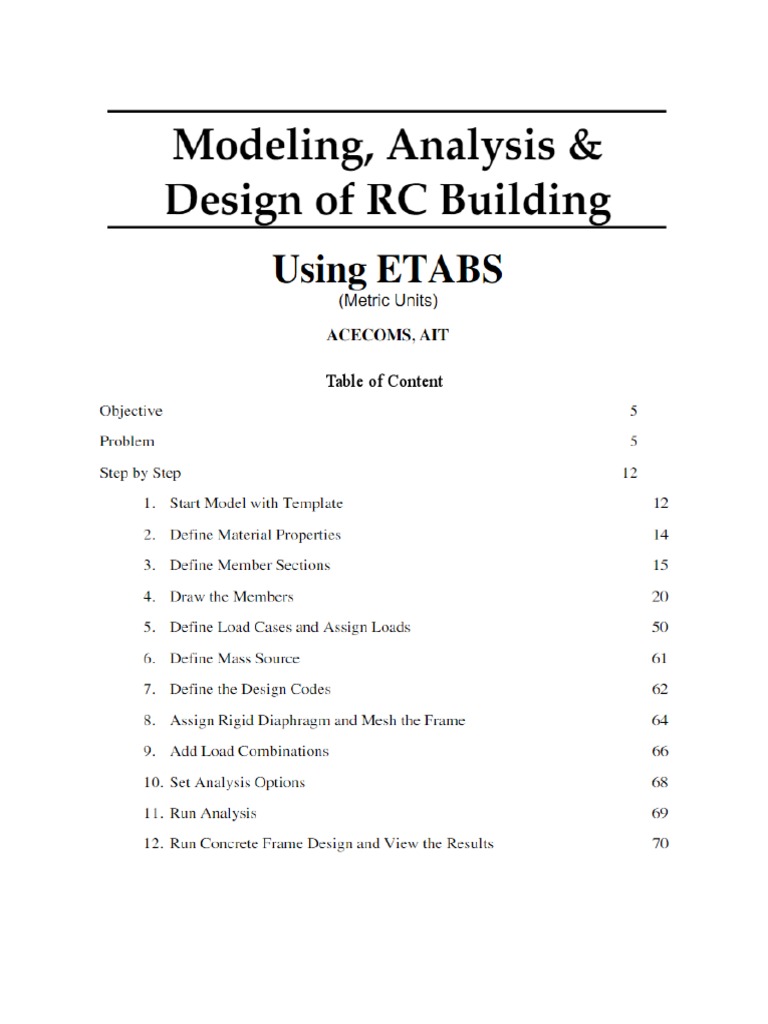 ETABS Step by Step | PDF | Computer Programming | System Software