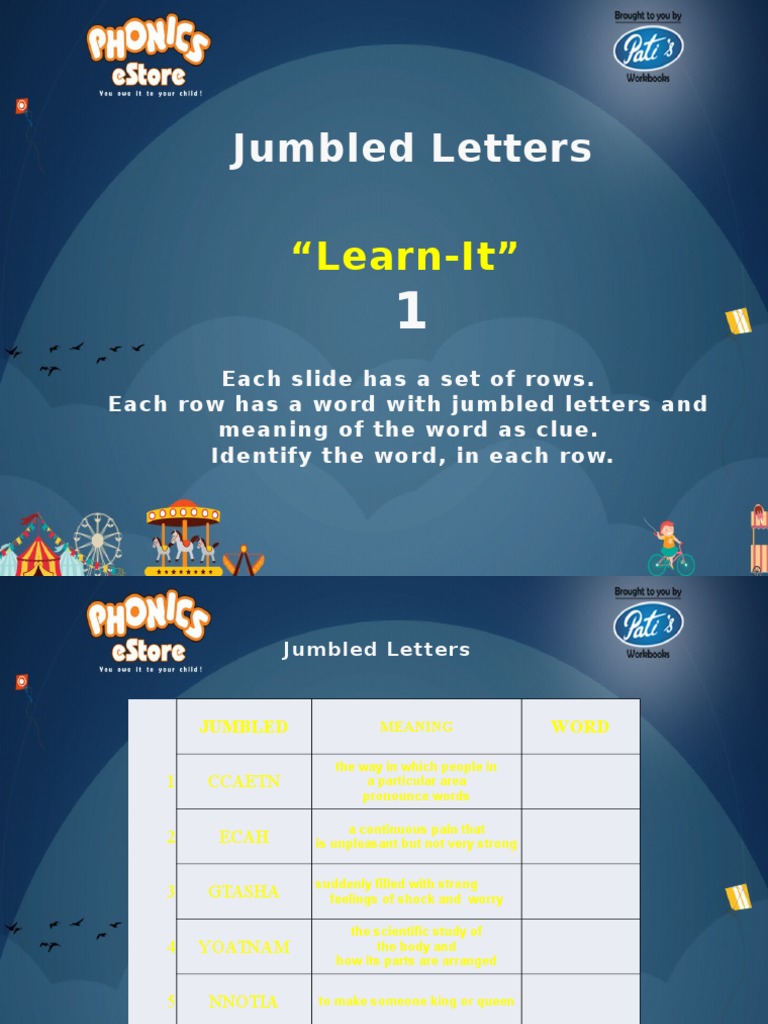 Jumbled Letters 1: MaRRS Spelling Bee Sample Questions ... To Prepare - Study | PDF | Spelling ...