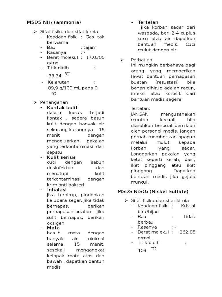 MSDS NaCl | PDF