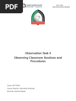 Informal Task | PDF | Classroom Management | Classroom
