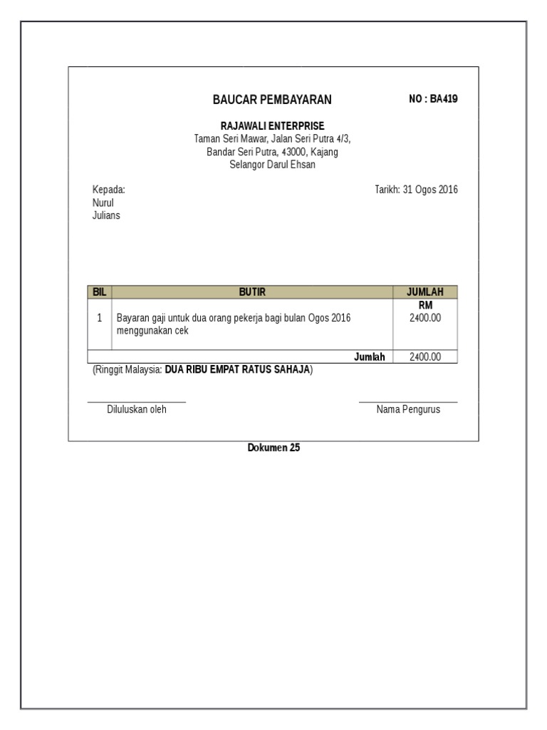 Baucer Bayaran | PDF