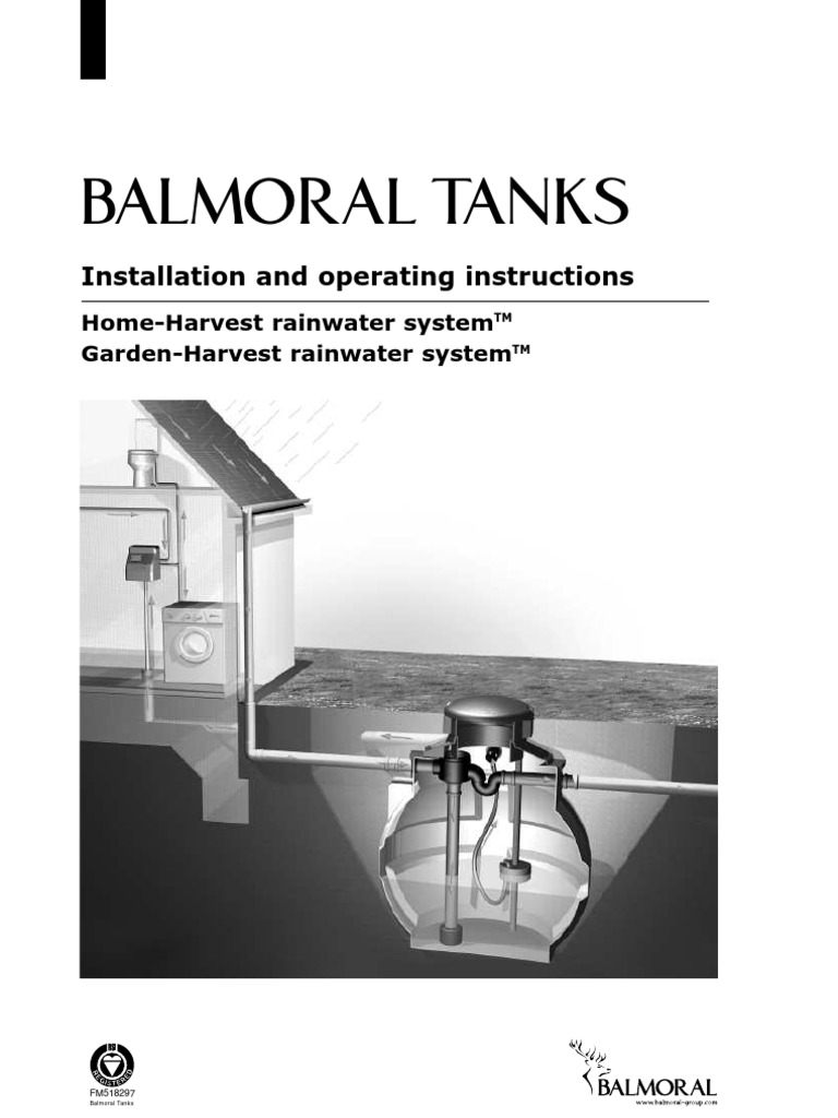 Installation and Operating Instructions of Balmoral Rainwater ...