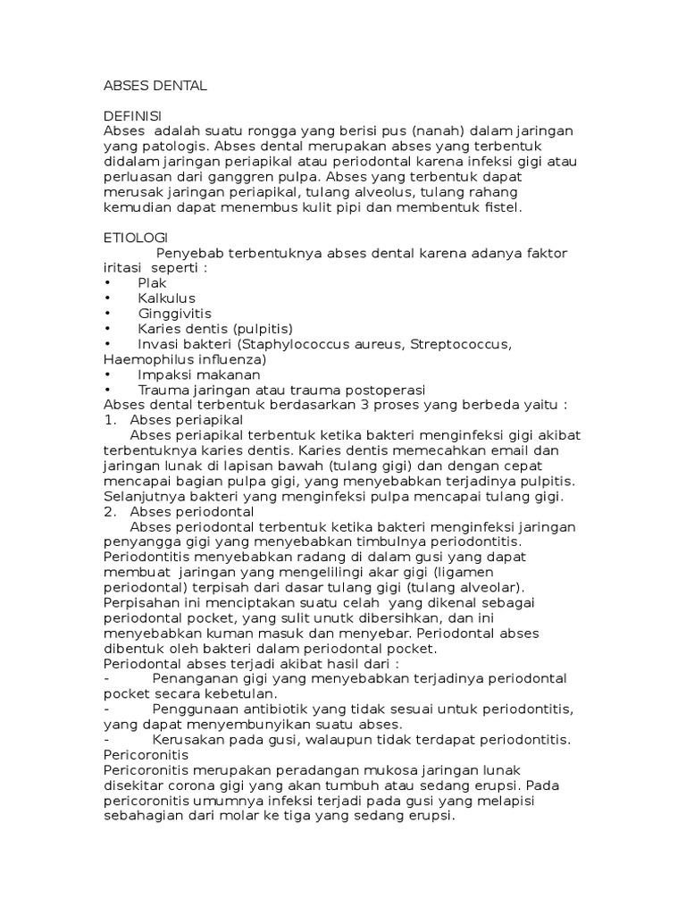 Abses Dental | PDF