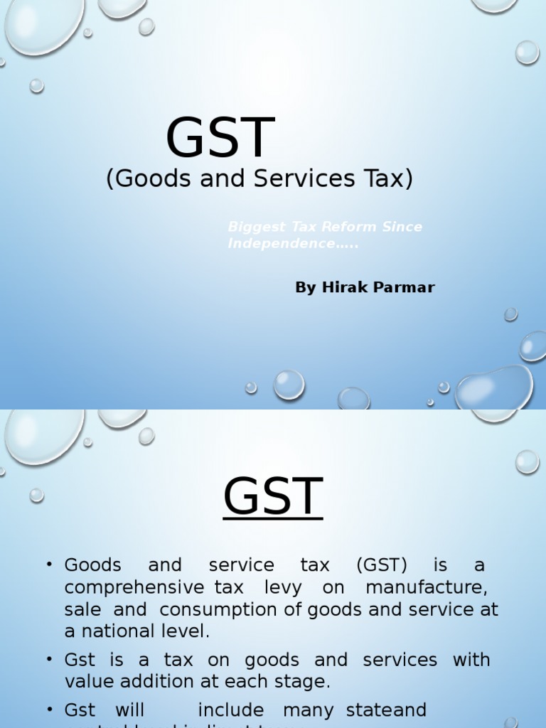 GST Overview | PDF