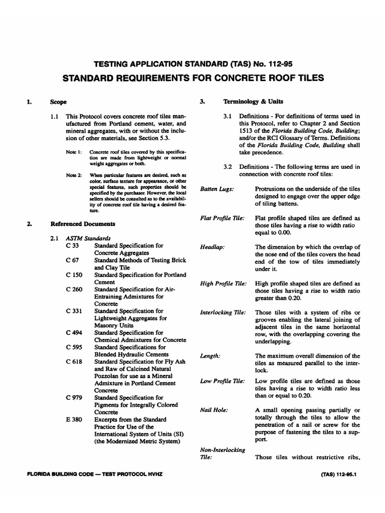 Testing Application Standard No 112-95 PDF | PDF | Concrete ...