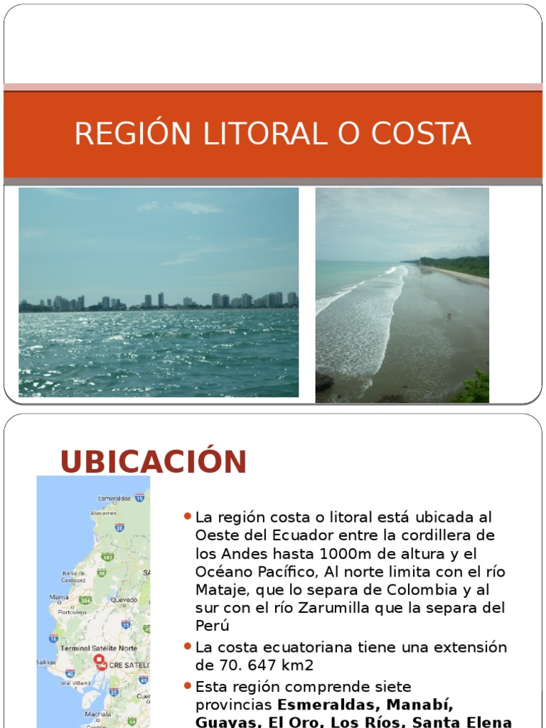 Región Litoral o Costa ecuatoriano
