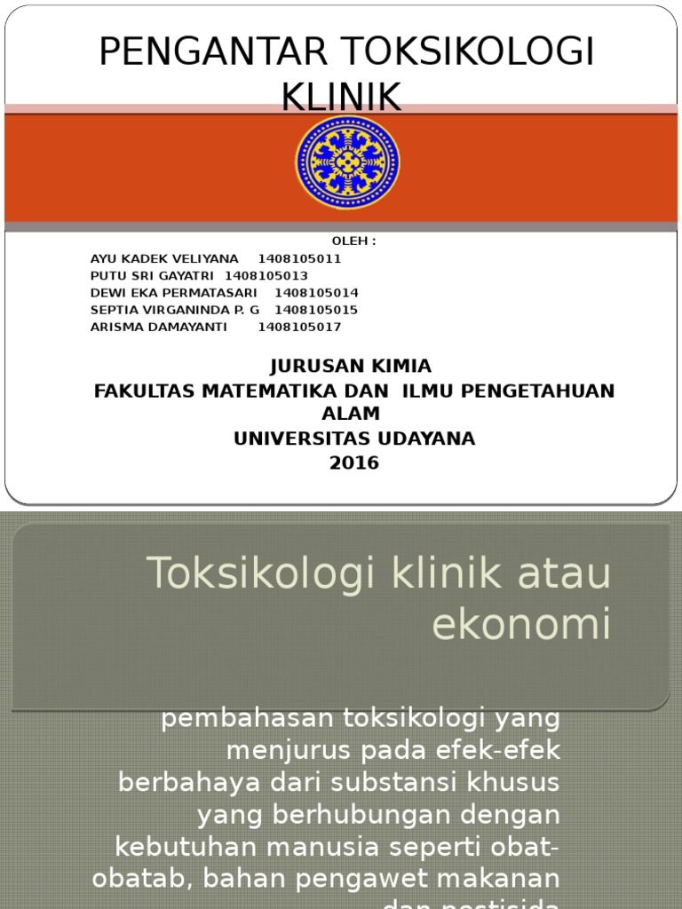 Pengantar Toksikologi Klinik Pdf