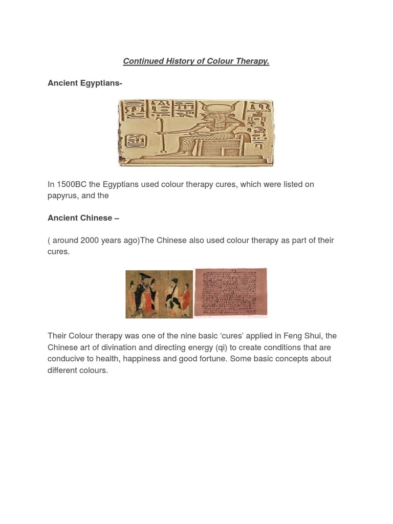 Continued History of Colour Therapy | PDF
