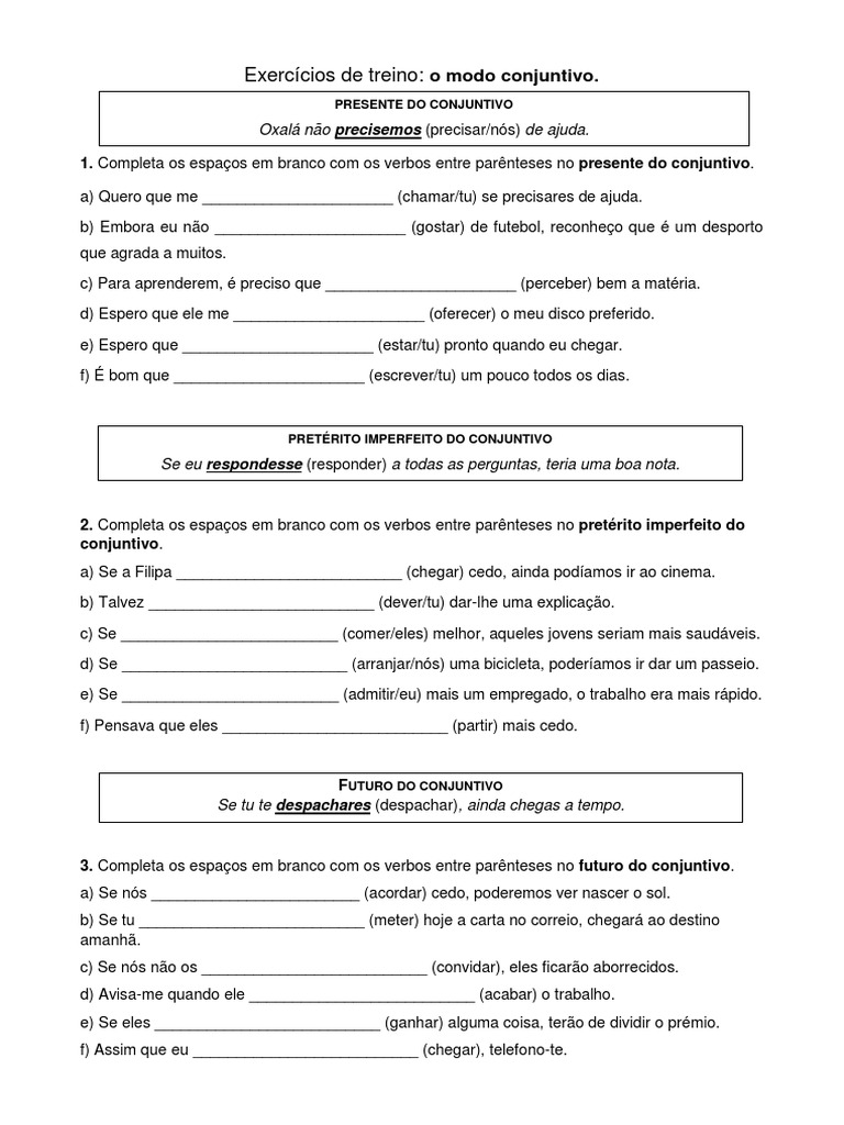 Modo Conjuntivo