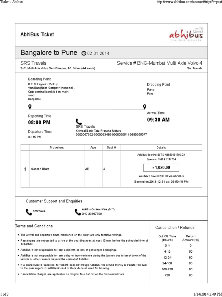 Ticket - Abibus PDF | PDF | Ticket (Admission) | Public Transport