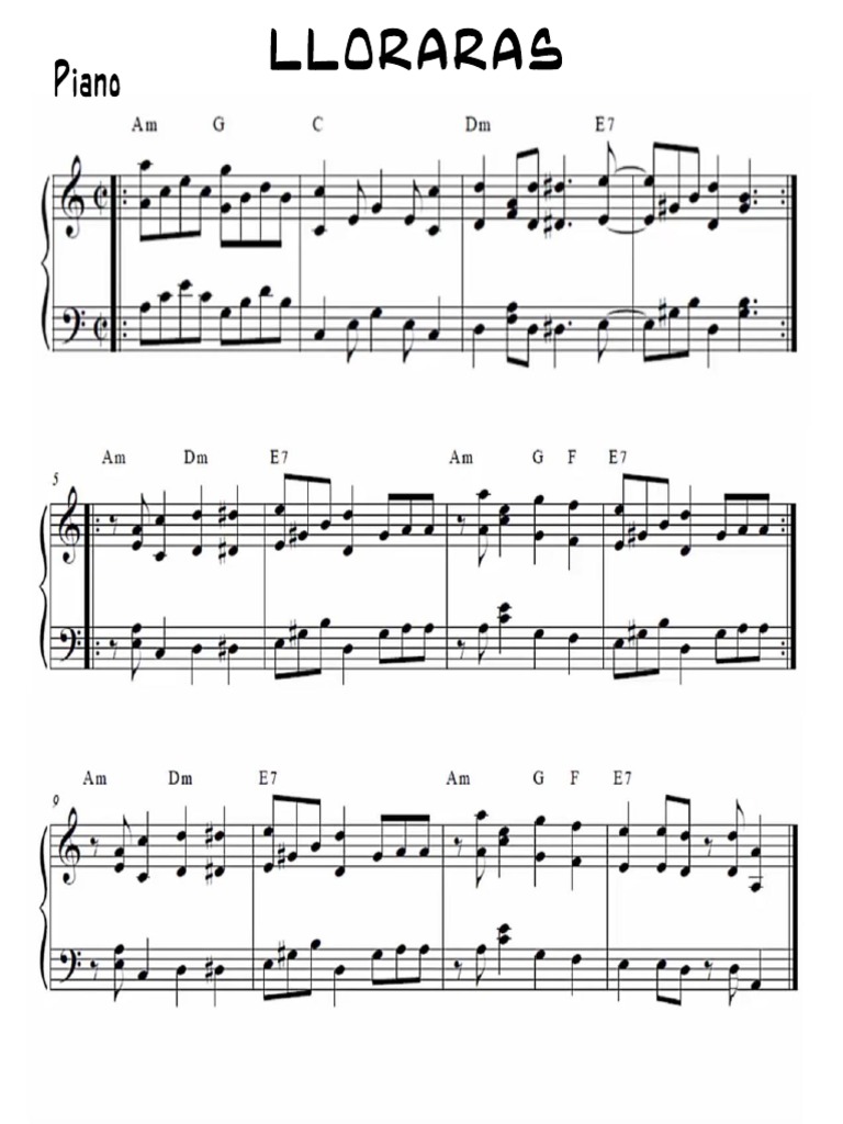 LLoraras Piano | PDF