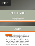 Diet Tips for Healthy Singing Voice | PDF | Larynx | Human Voice