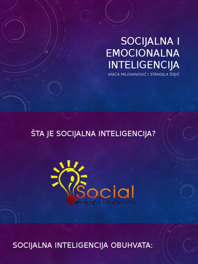 Socijalna I Emocionalna Inteligencija | PDF