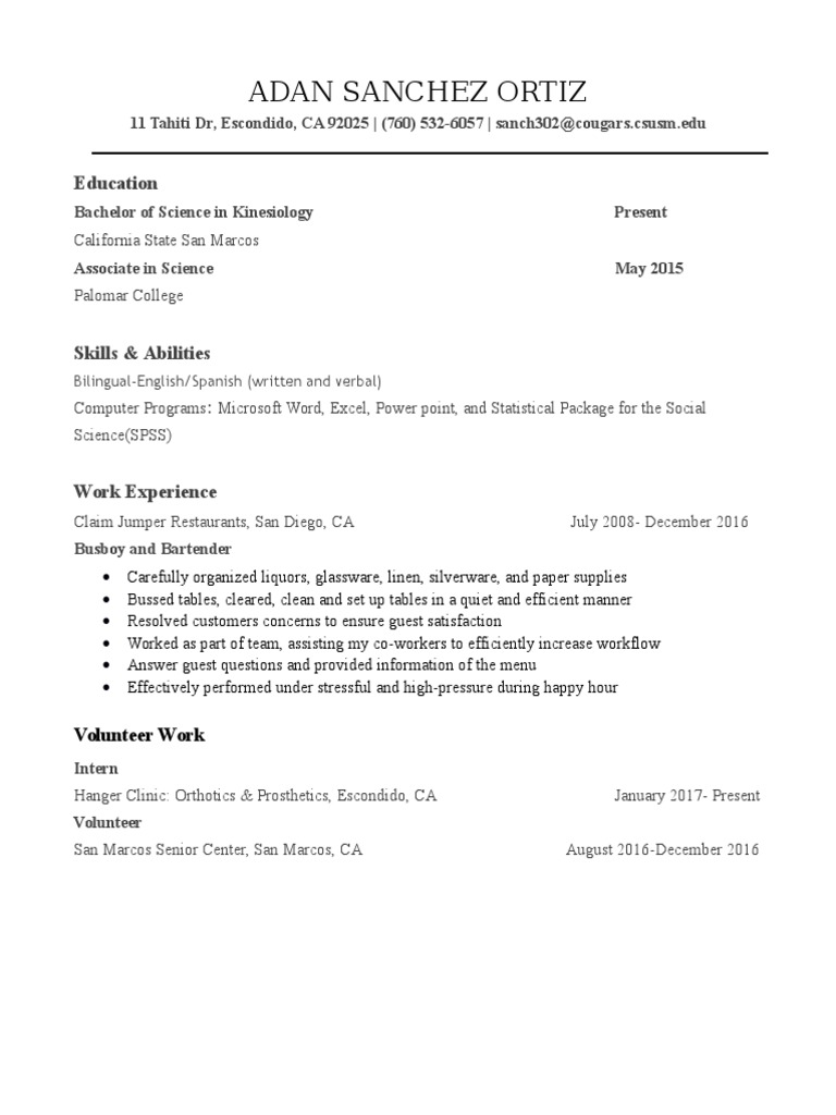 Offical Resume | PDF