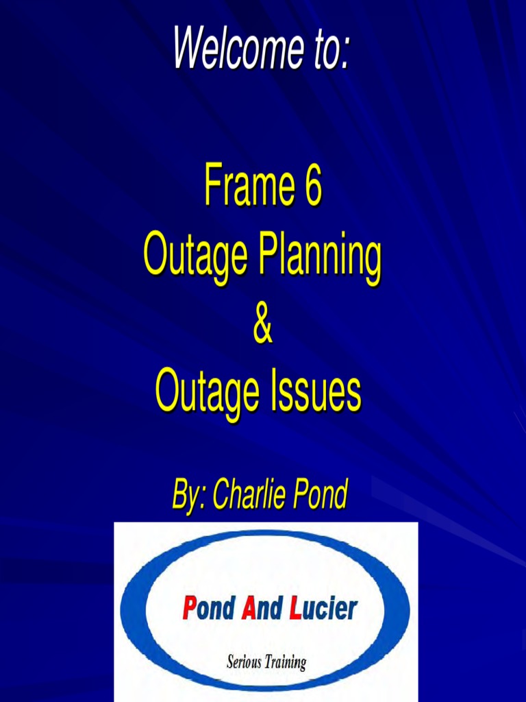 Frame 6 Outage Planning | Download Free PDF | Human Resource Management ...