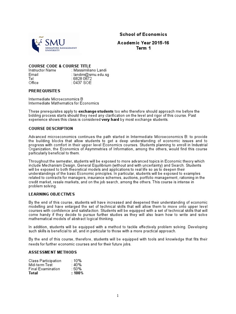 Adv Micro | PDF | Academic Dishonesty | Test (Assessment)