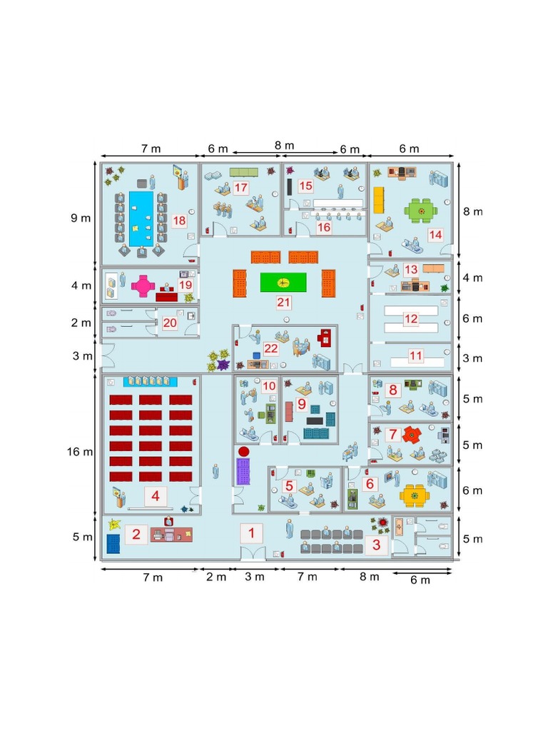 Layout Kantor Pabrik Makanan | PDF