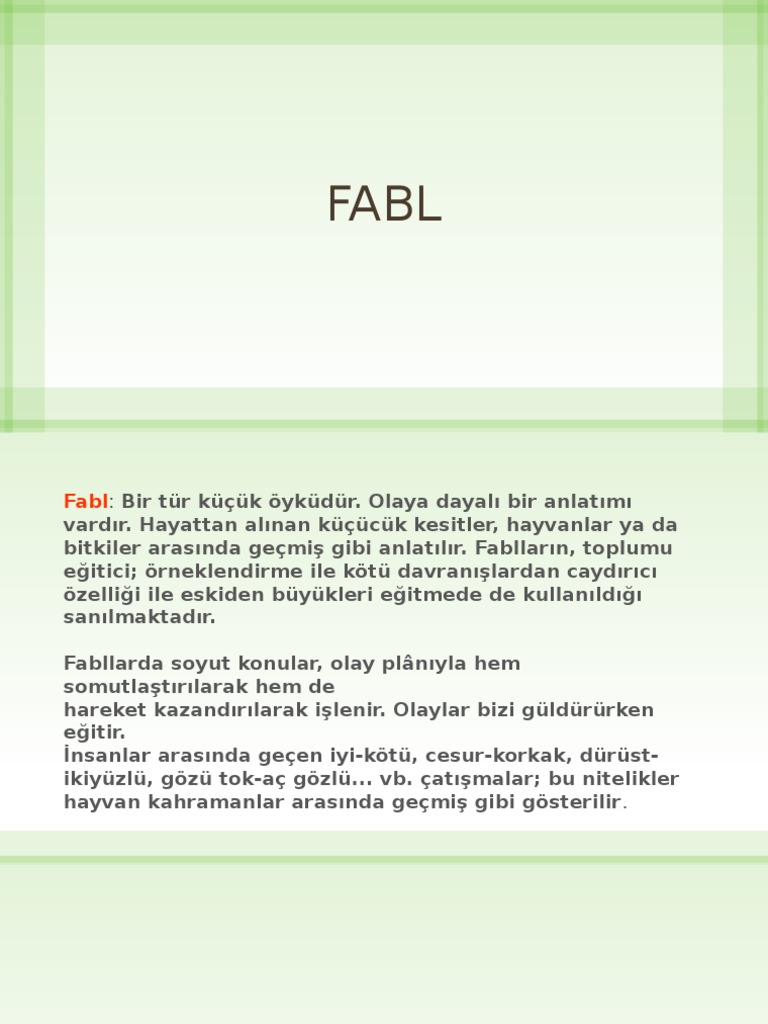 Fabl | PDF