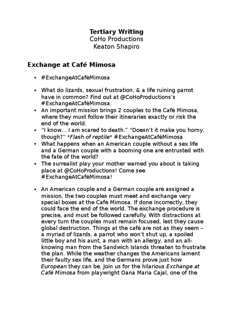 Tertiary Writing | PDF