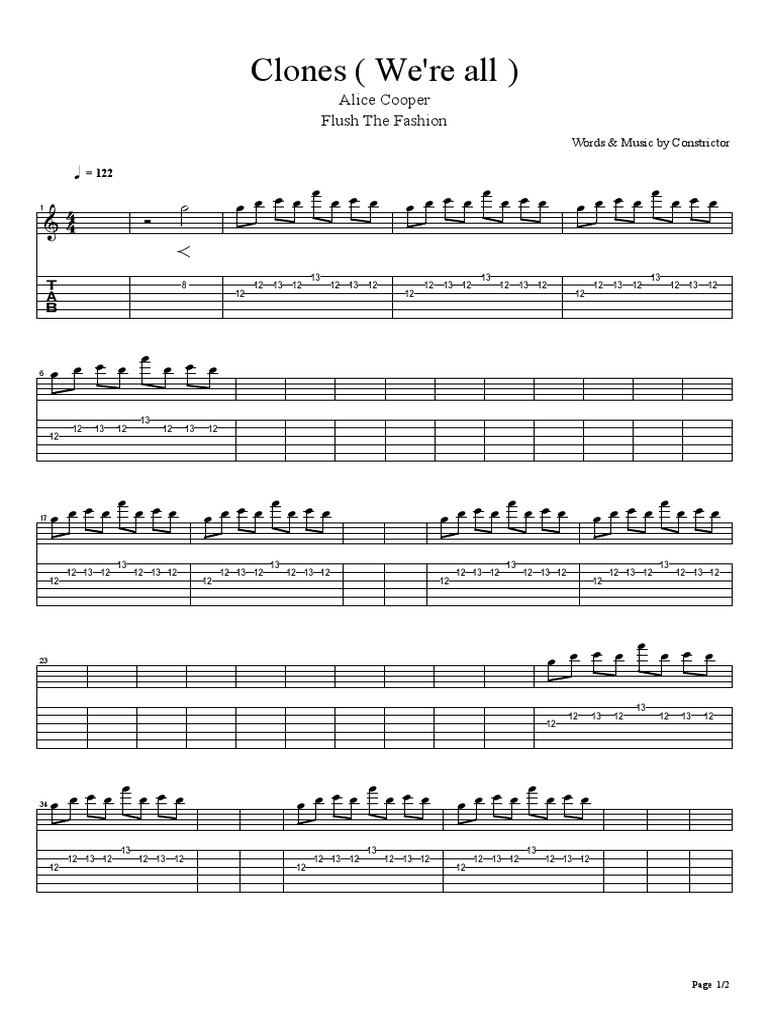 Alice Cooper - Clones | PDF | Music Industry | Hard Rock