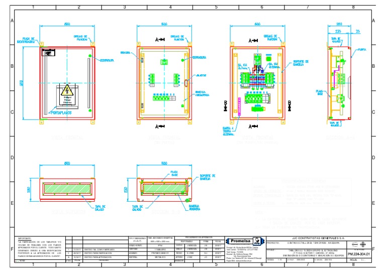 Planos Mecanicos de tableros Electricos