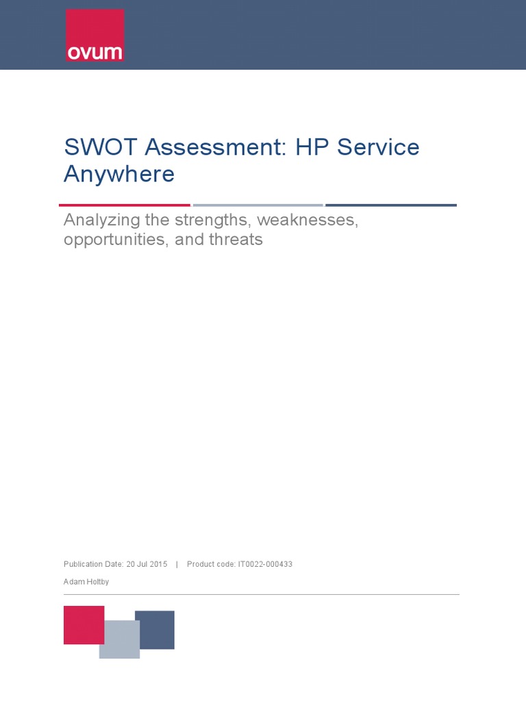 SWOT Assessment: HP Service Anywhere: Analyzing The Strengths ...