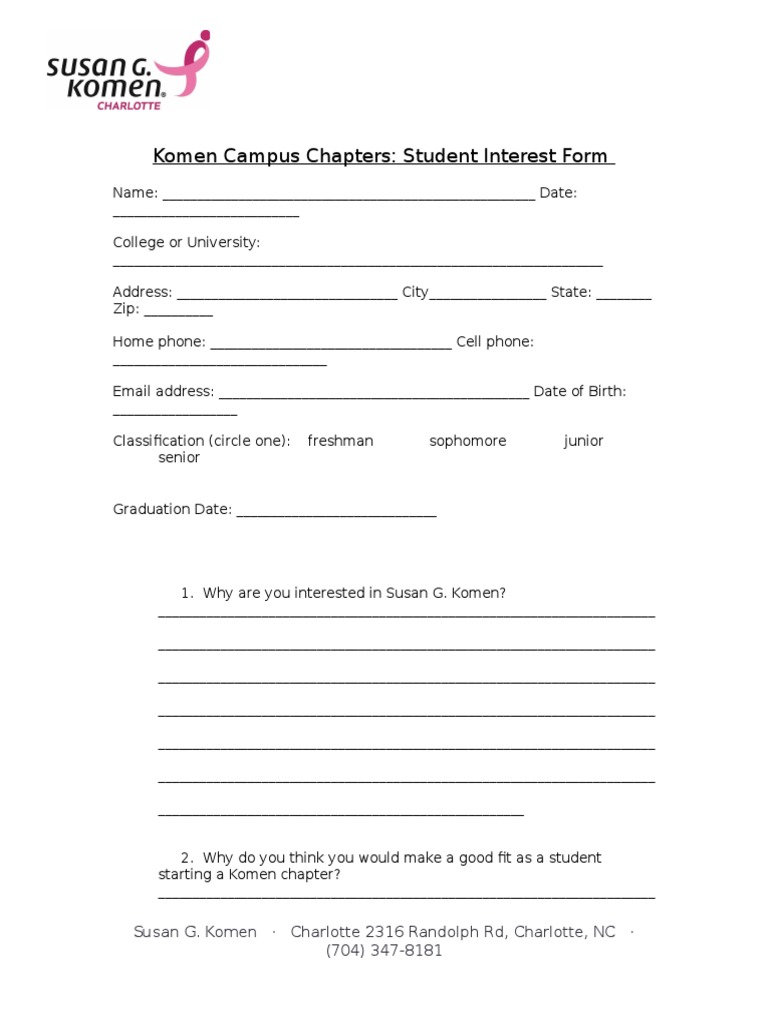 Interestform Docx 1 | PDF