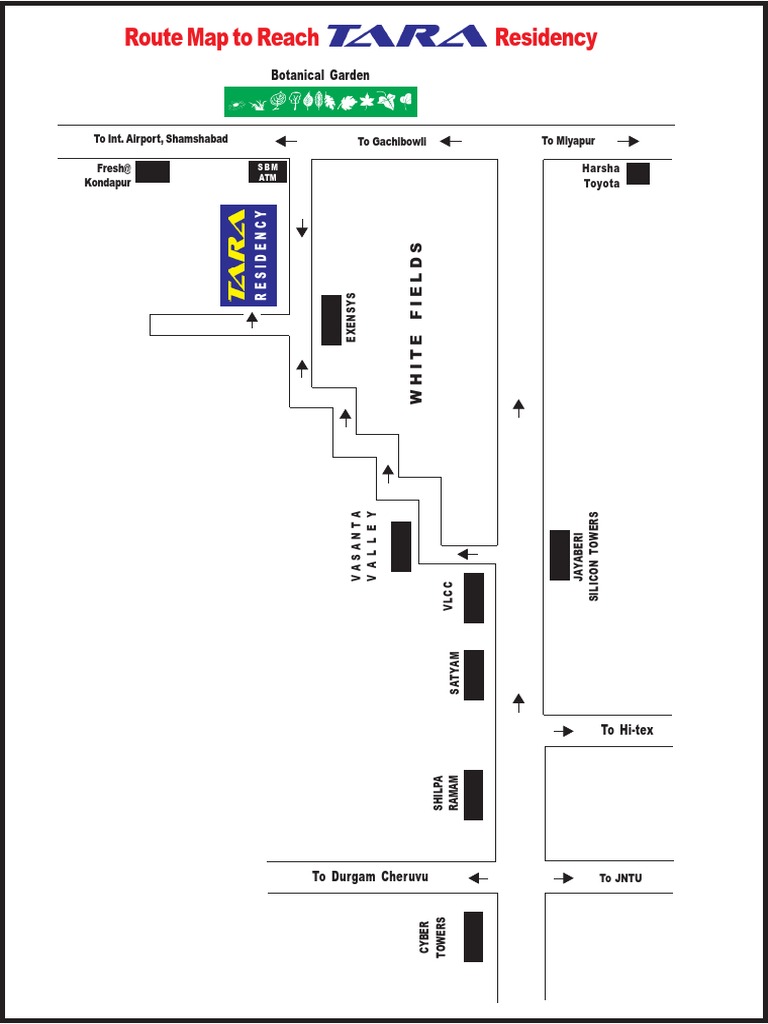 Hyderabad Residency Route Map | PDF