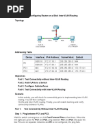 4.2.7 Packet Tracer - Configure Router-on-a-Stick Inter-VLAN Routing | PDF | Router (Computing ...
